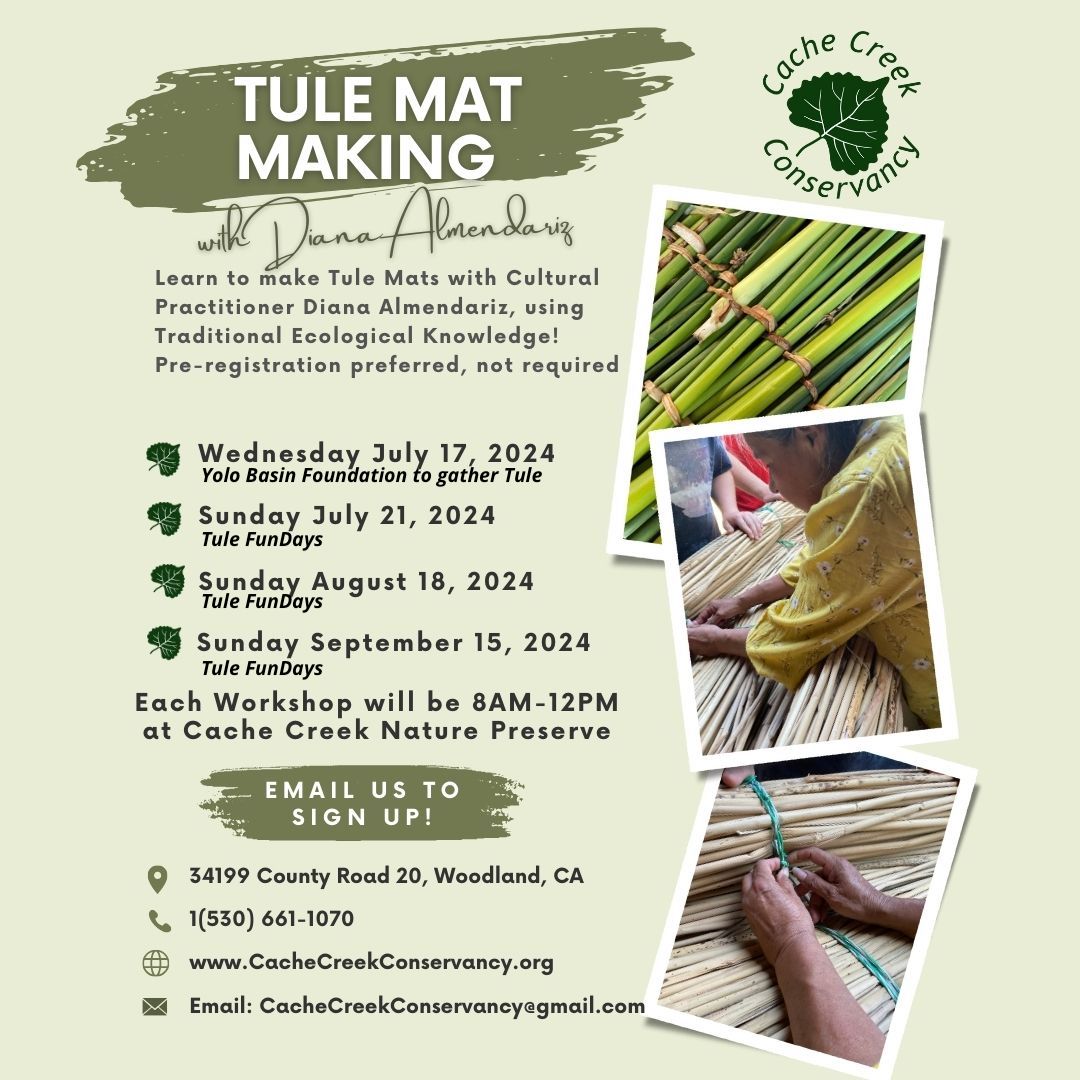 Tule Mat Making Summer Workshops | Cache Creek Conservancy